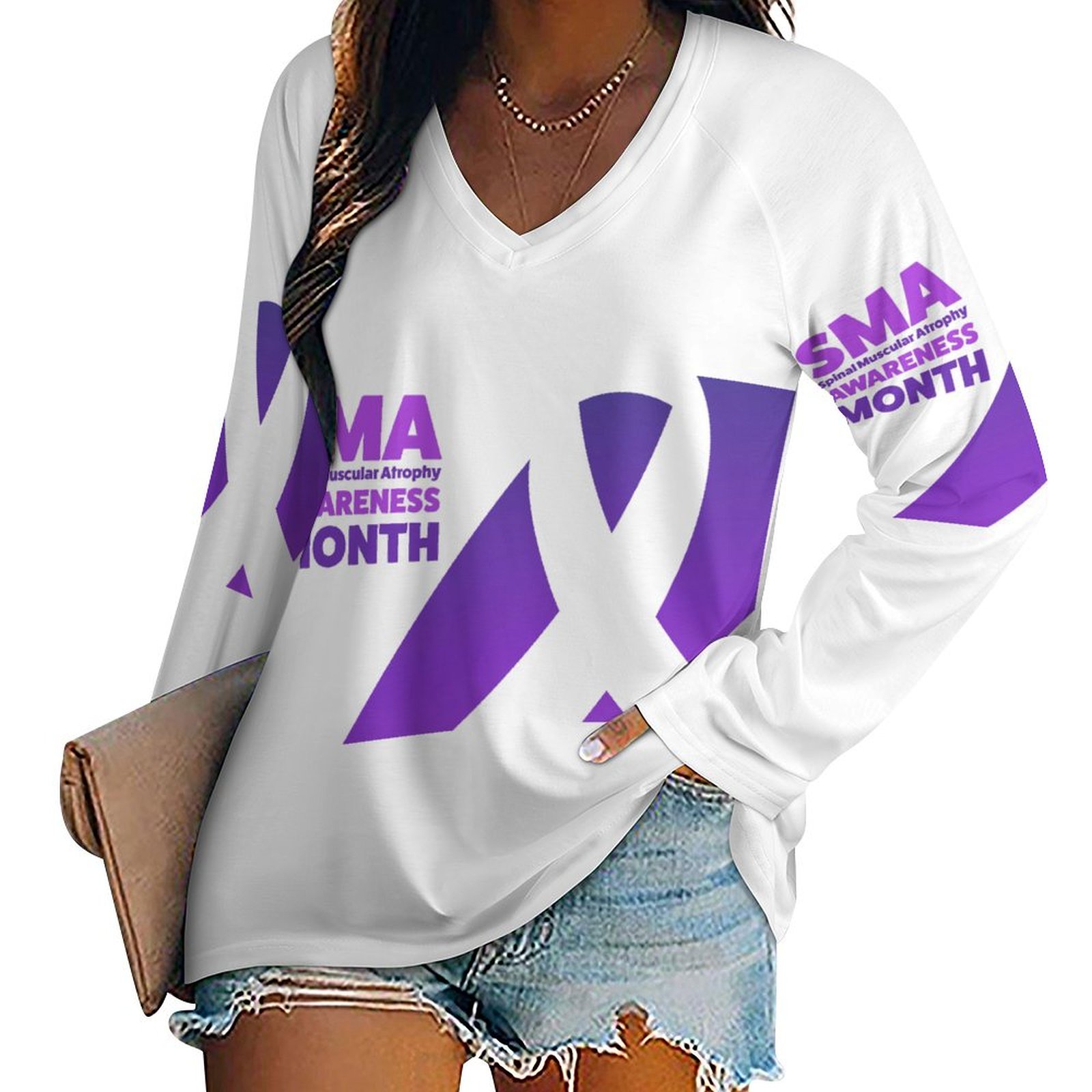 Spinal Muscular Atrophy Awareness Month Women's Long Sleeve Shirts ...