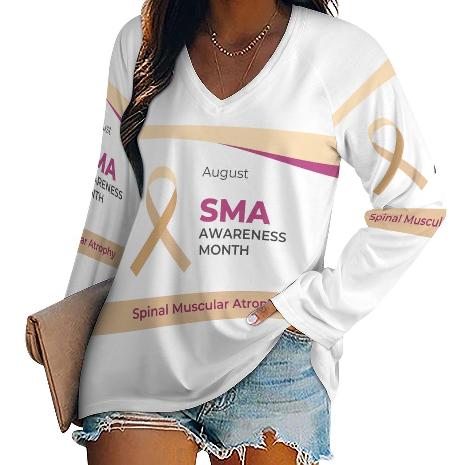 Spinal Muscular Atrophy Awareness Month Women's Long Sleeve Shirts ...