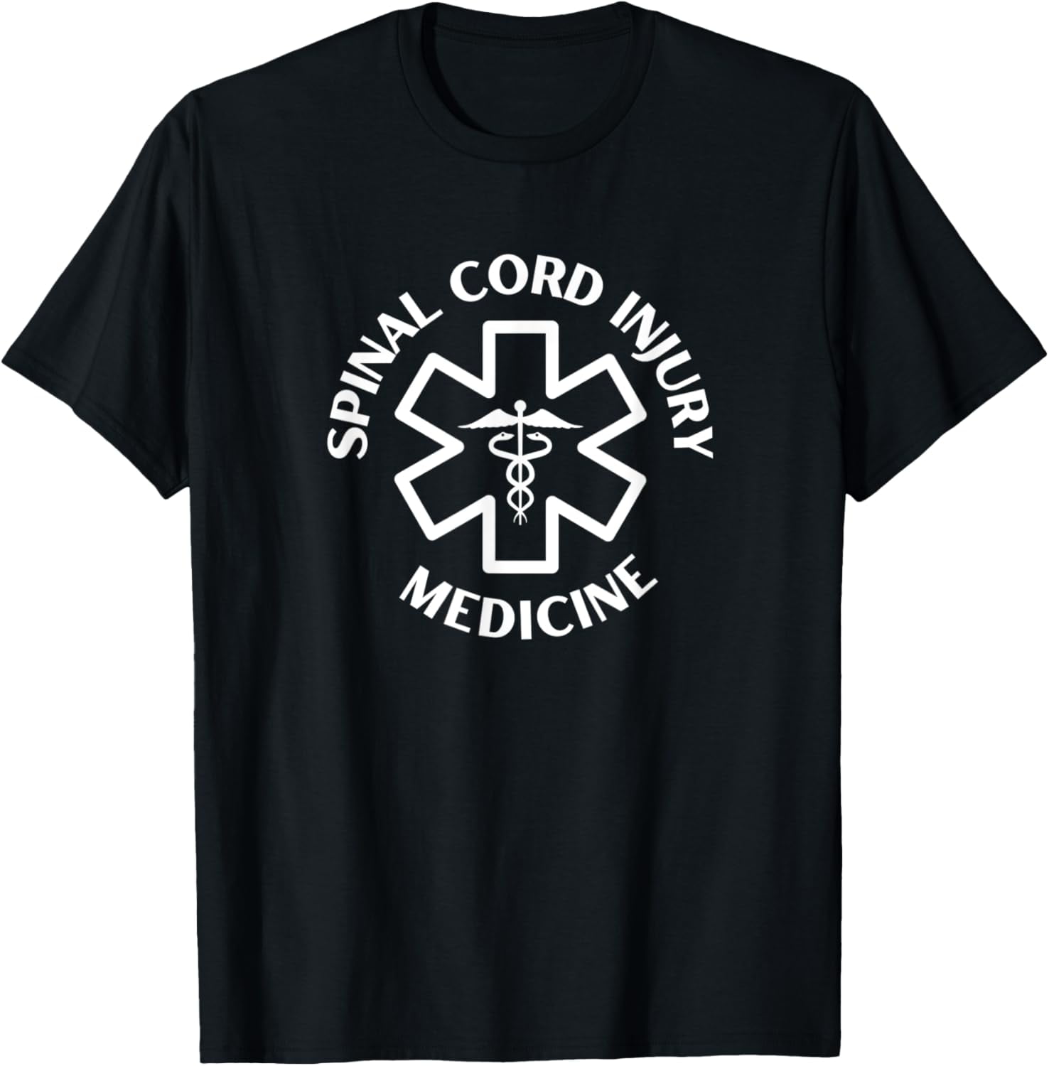 Spinal cord injury medicine Doctor Nurse Medical Caduceus T-Shirt ...