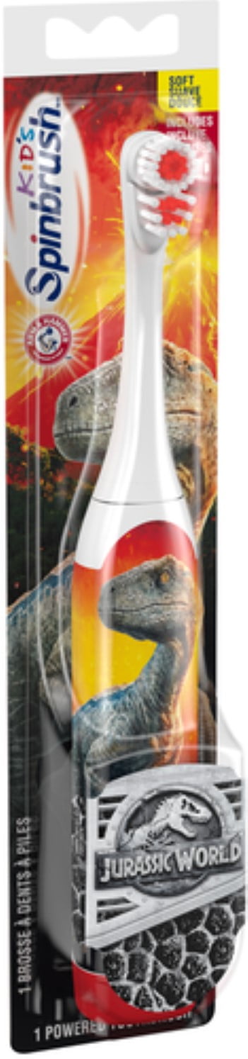 Spinbrush Jurassic World Kid's Toothbrush 1 ea (Pack of 2) - Walmart.com