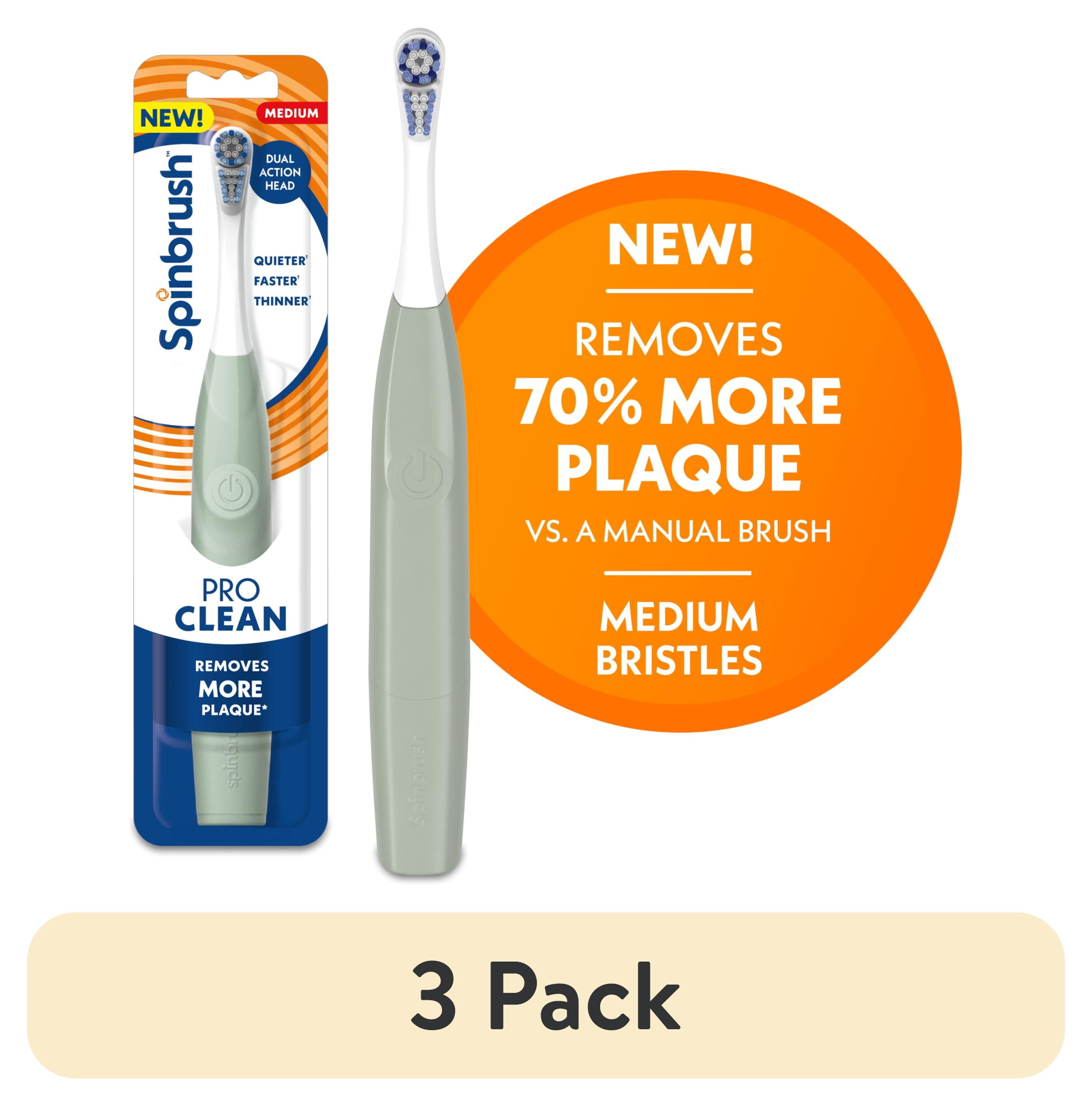 (3 pack) Spinbrush NEW PRO CLEAN Battery Powered Electric Toothbrush ...