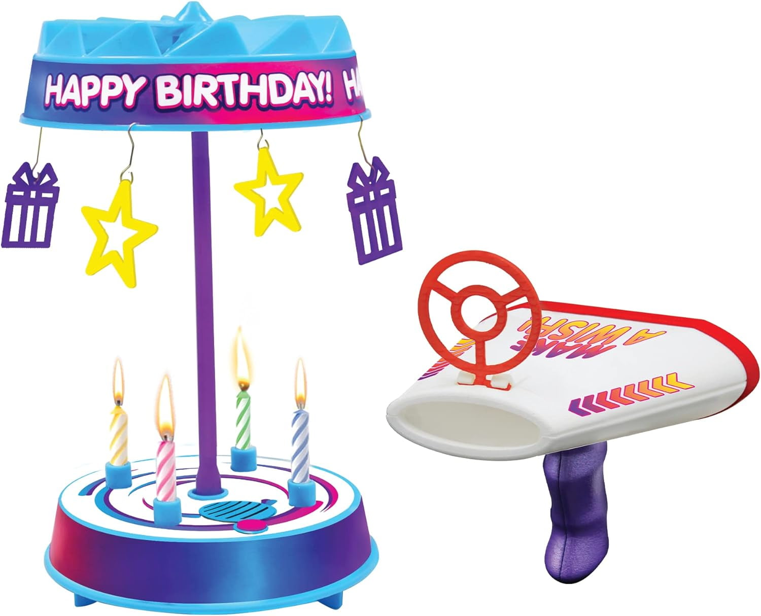 Spincredible Candle, Singing Candle-Powered Spinning Cake Topper with ...