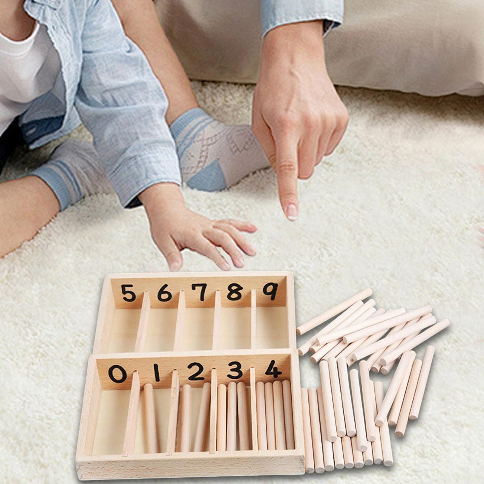Spindle Box Kids Early Development Counting Sticks Girls Professional ...