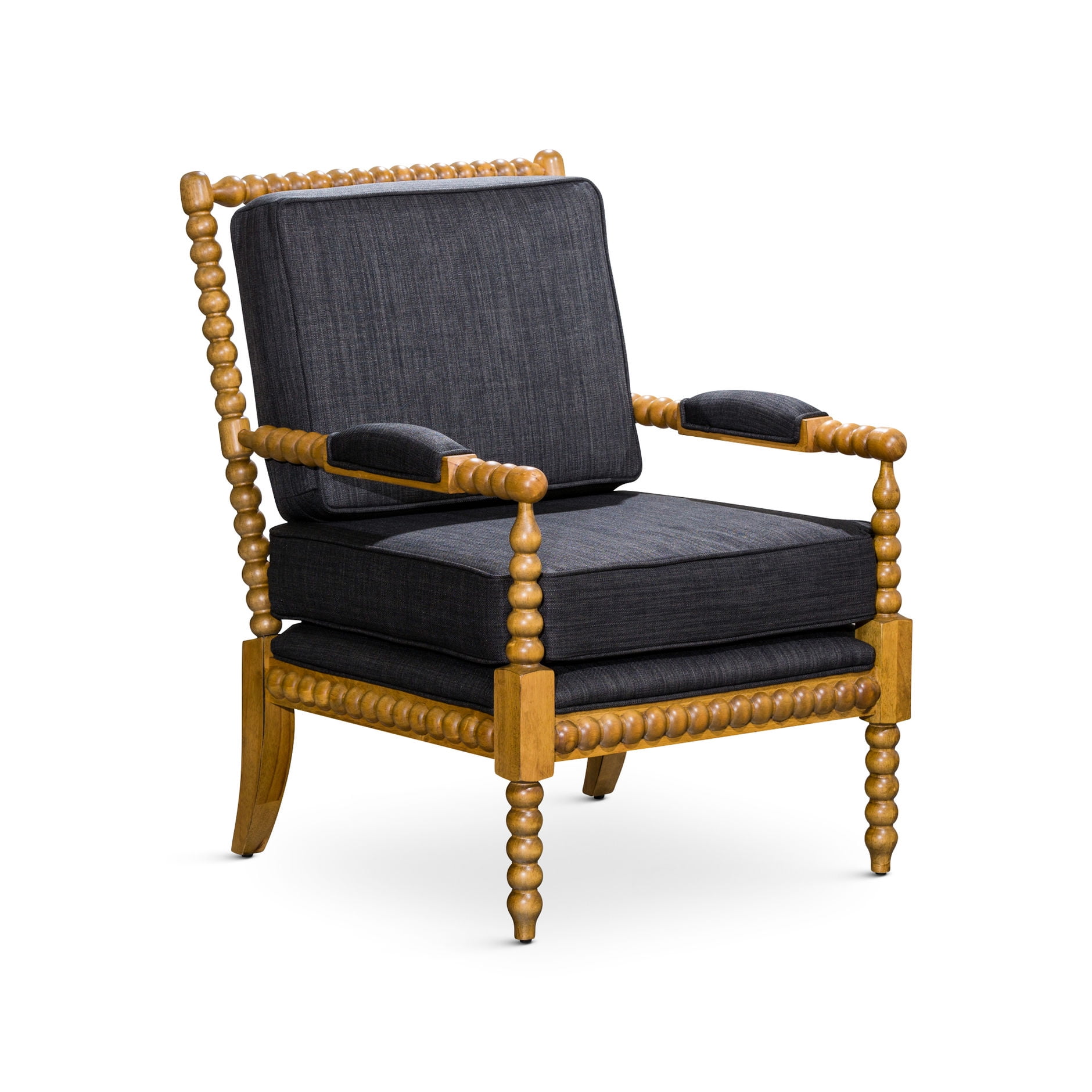 Spindle Lounge Chair | Enhances Living Room Aesthetics | 5 - inch Thick ...