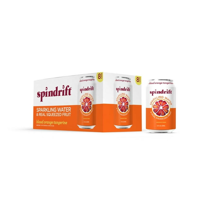 Spindrift Blood Orange Tangerine Sparkling Water - 8pk/12 fl oz Cans ...