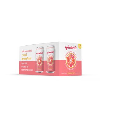 Spindrift Sparkling Water, Pink Lemonade, Made with Real Squeezed Fruit, 12 fl oz, No Sugar ...