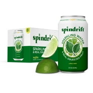 Spindrift Raspberry Lime Sparkling Water, Made with Real Fruit, 12 fl oz, Fizzy Flavor Drink, No ...