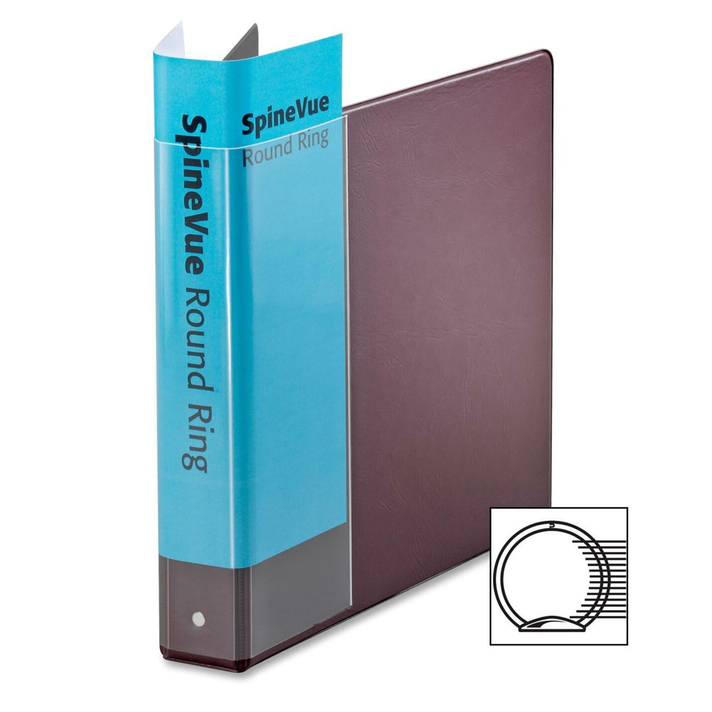Spine Vue Locking Round Ring Binders - Walmart.com