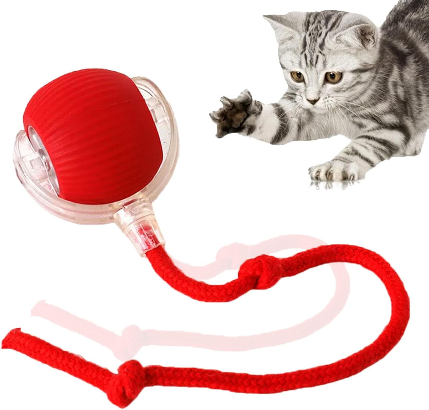 Spinkit Interactive Cat Ball, Cat Rotating Ball Toy, Automatic Rolling ...