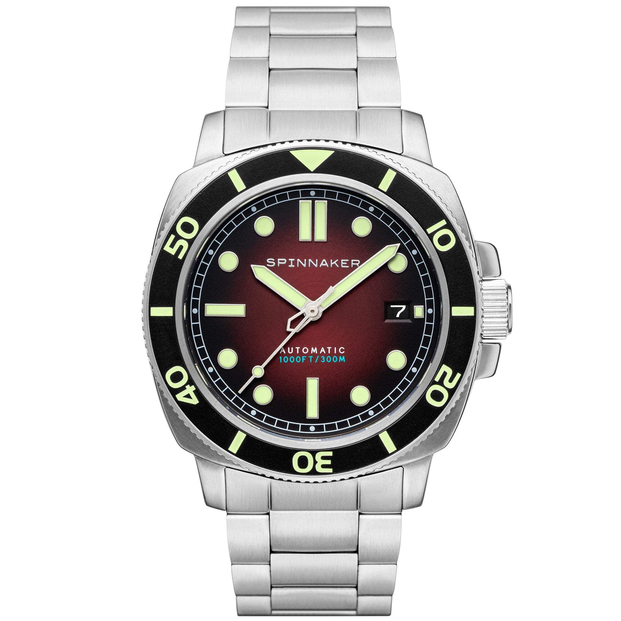 Spinnaker Hull Diver Automatic Ombre Red - Walmart.com