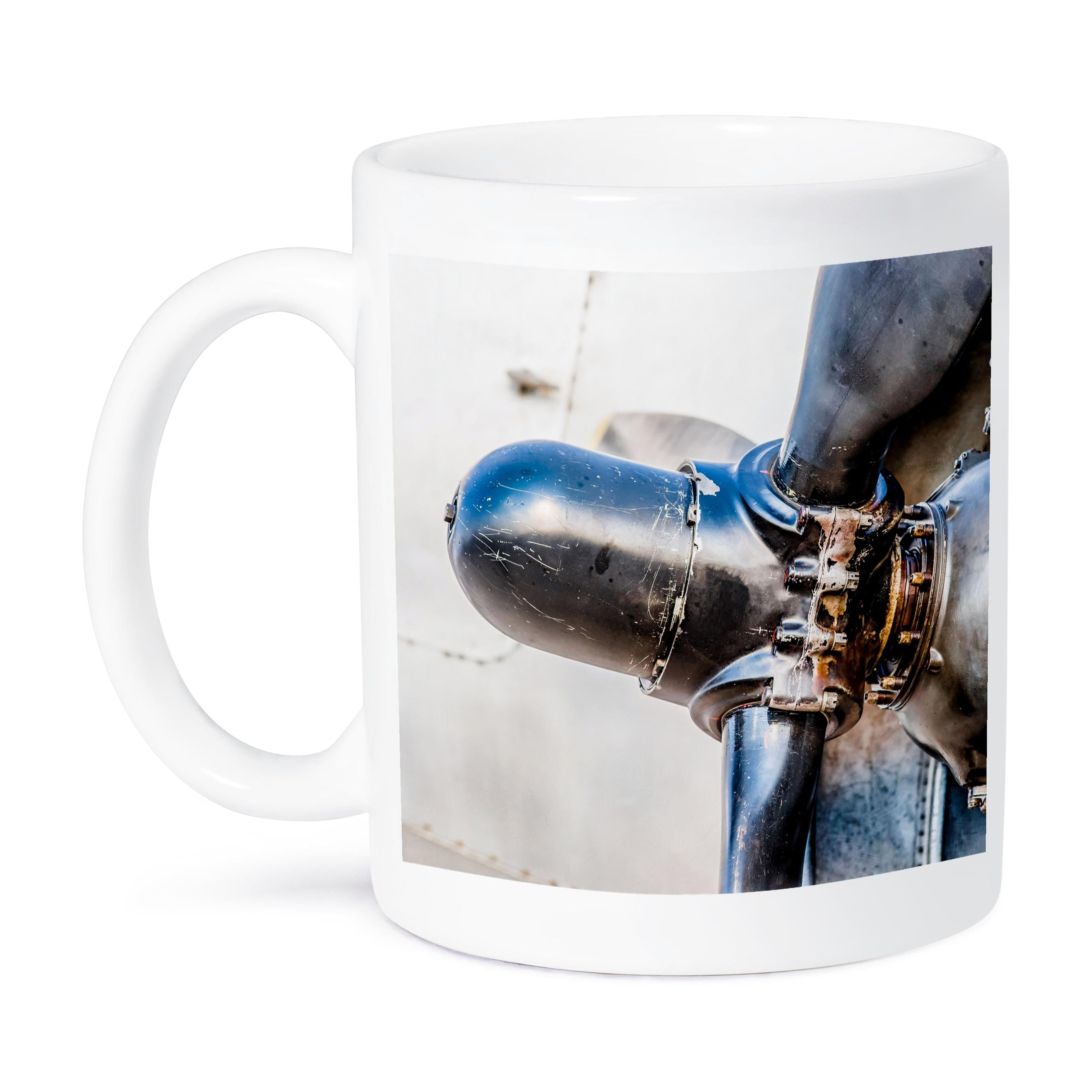 Spinner And Propeller Of A Vintage Piston Engine Aircraft, 15oz Mug ...