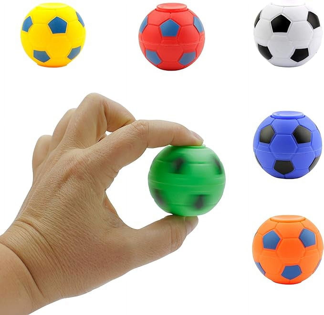 Spinner Balls 1.4''- Soccer Balls Assorted Colors Spinners - Fidget Toy ...