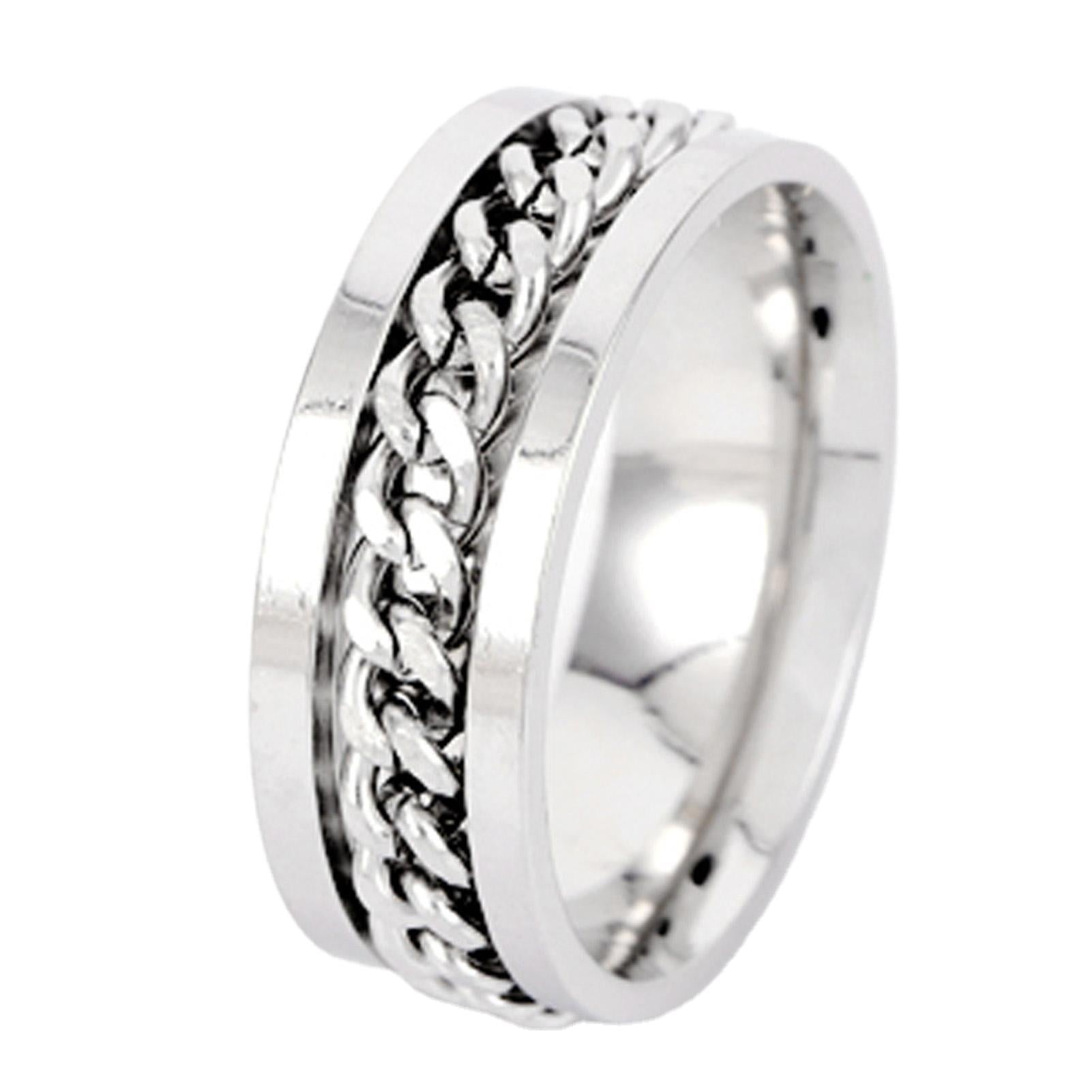 Spinner Ring, Stainless Steel Spinning Ring For Anxiety, Anxiety Ring ...