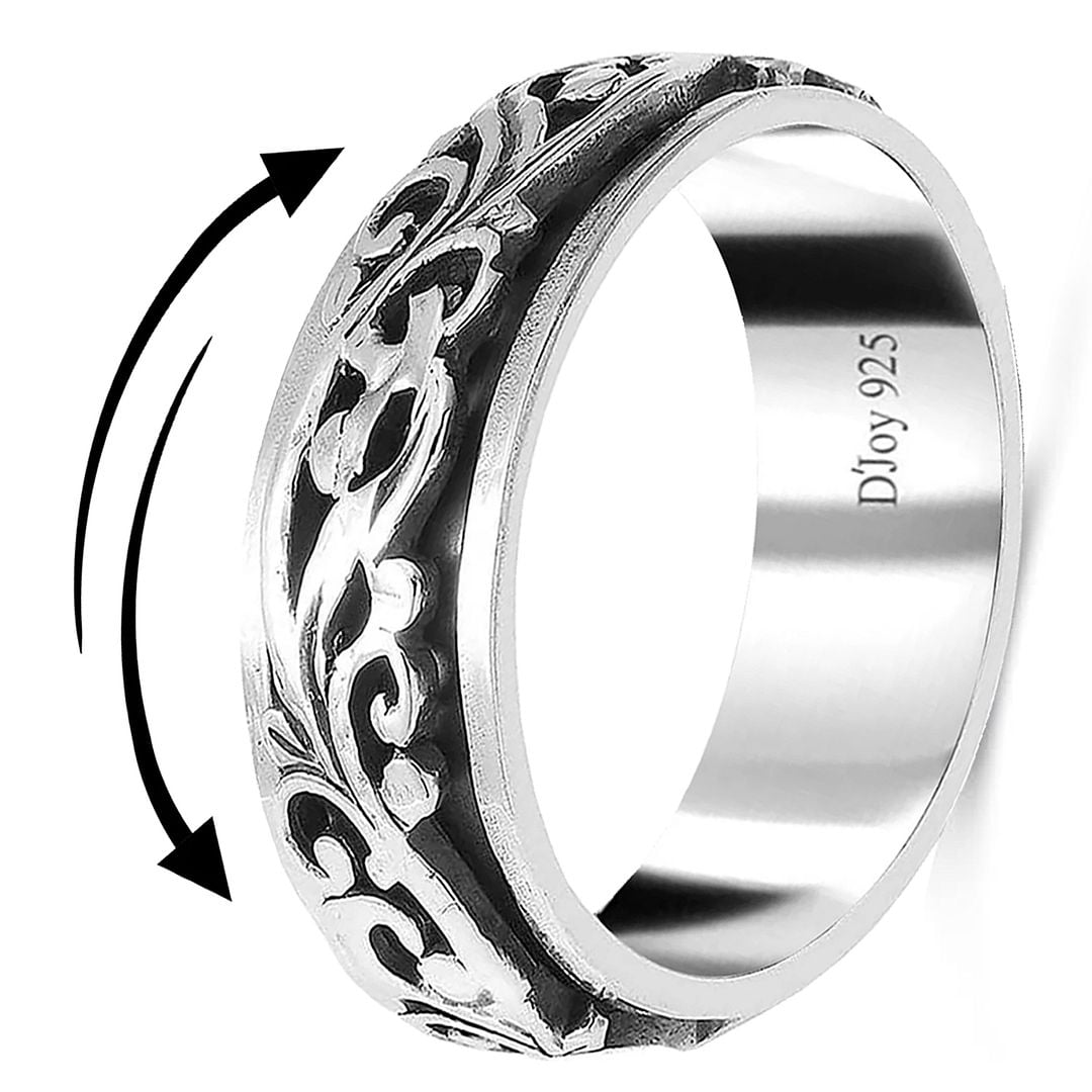 Fidget Rings Spinning Anxiety Ring for Men - Spinner Ring for Women ...