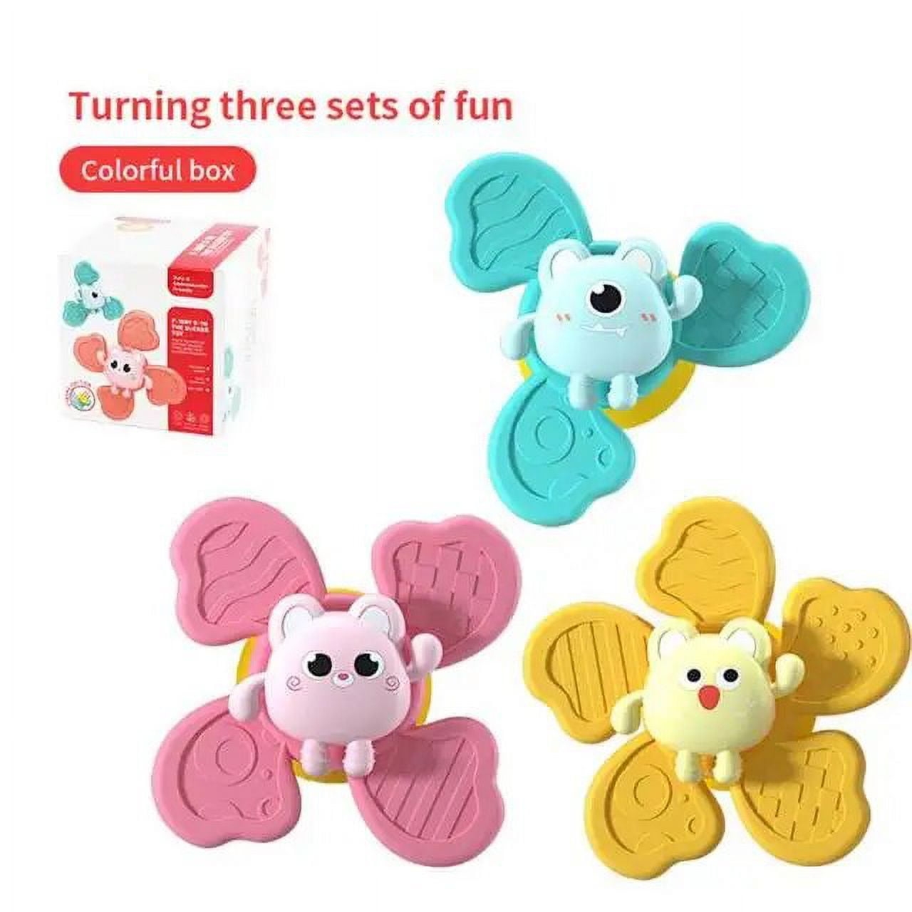 Spinner Toy Baby Rattles Toys Suction Cup Bath Fingertip Fun Spinning ...