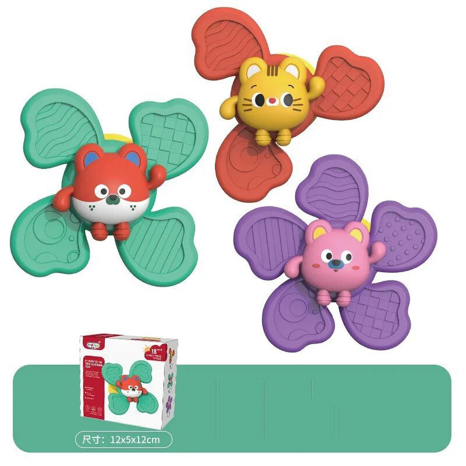 Spinner Toy Baby Rattles Toys Suction Cup Bath Fingertip Fun Spinning ...