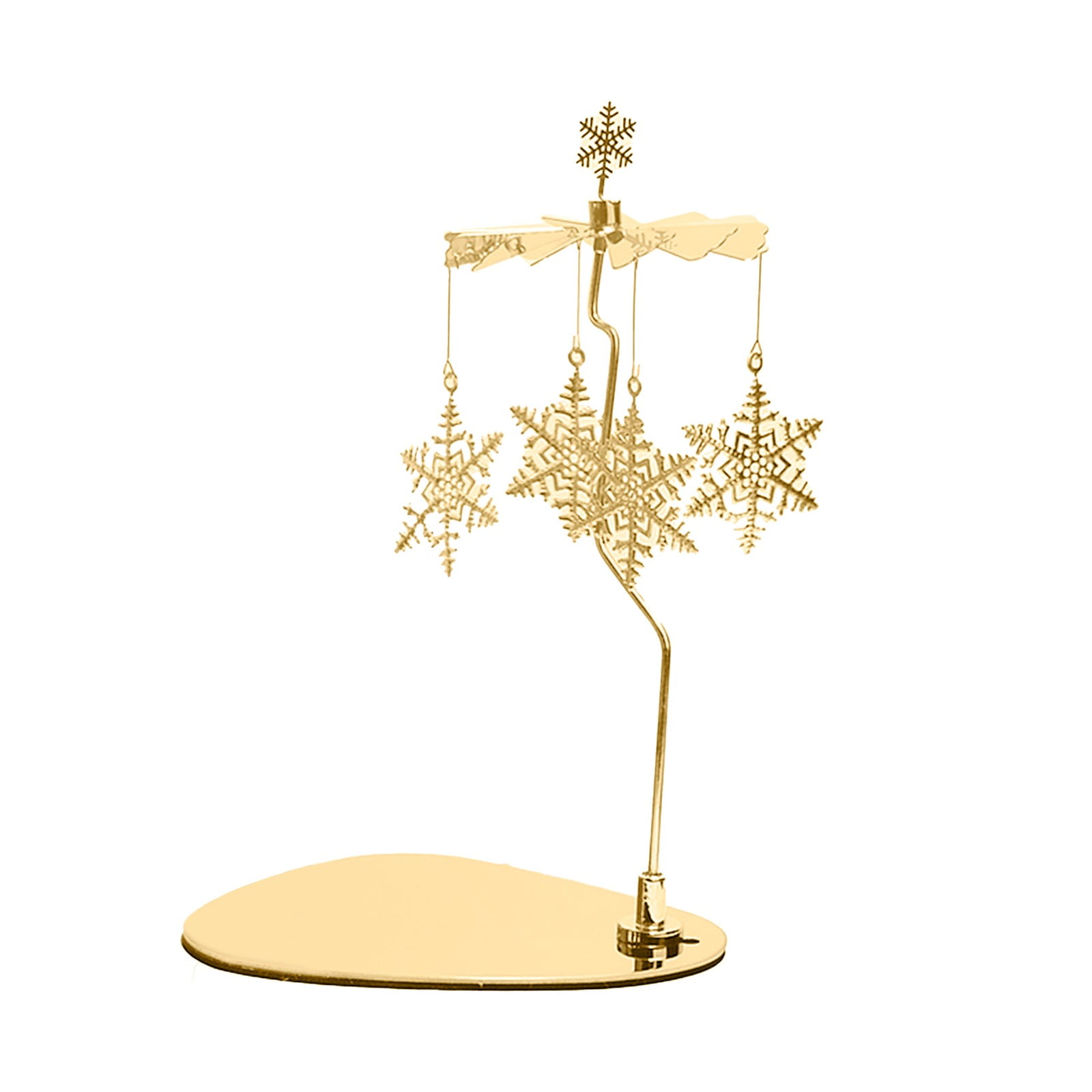 Spinning Candle Holder with Tray, Glod Carousel Candle Spinner ...