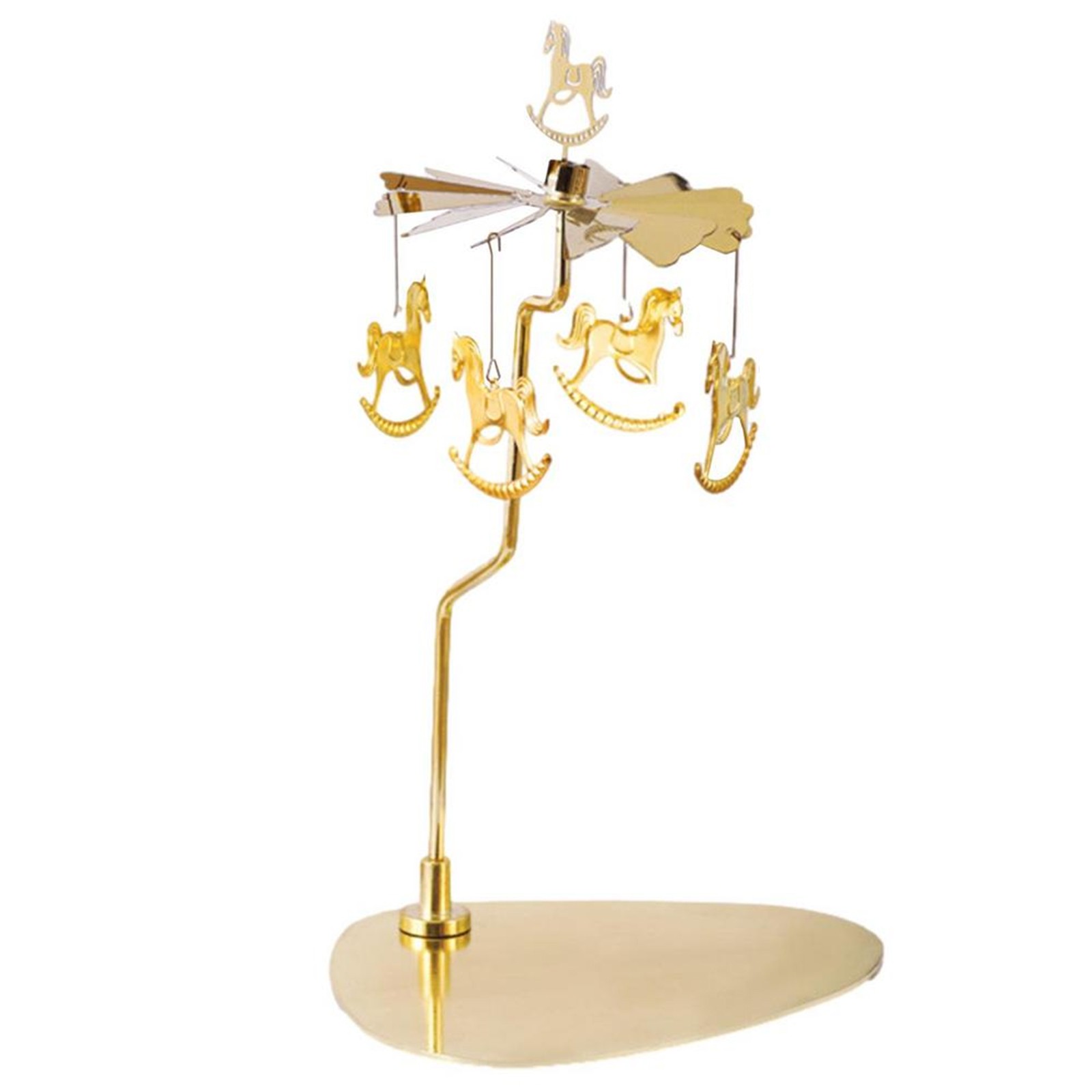 Spinning Candle Holder with Tray, Glod Carousel Candle Spinner ...
