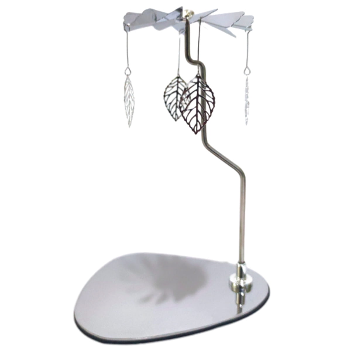 Spinning Candle Holder with Tray, Golden Candle Spinner,Rotating Metal ...