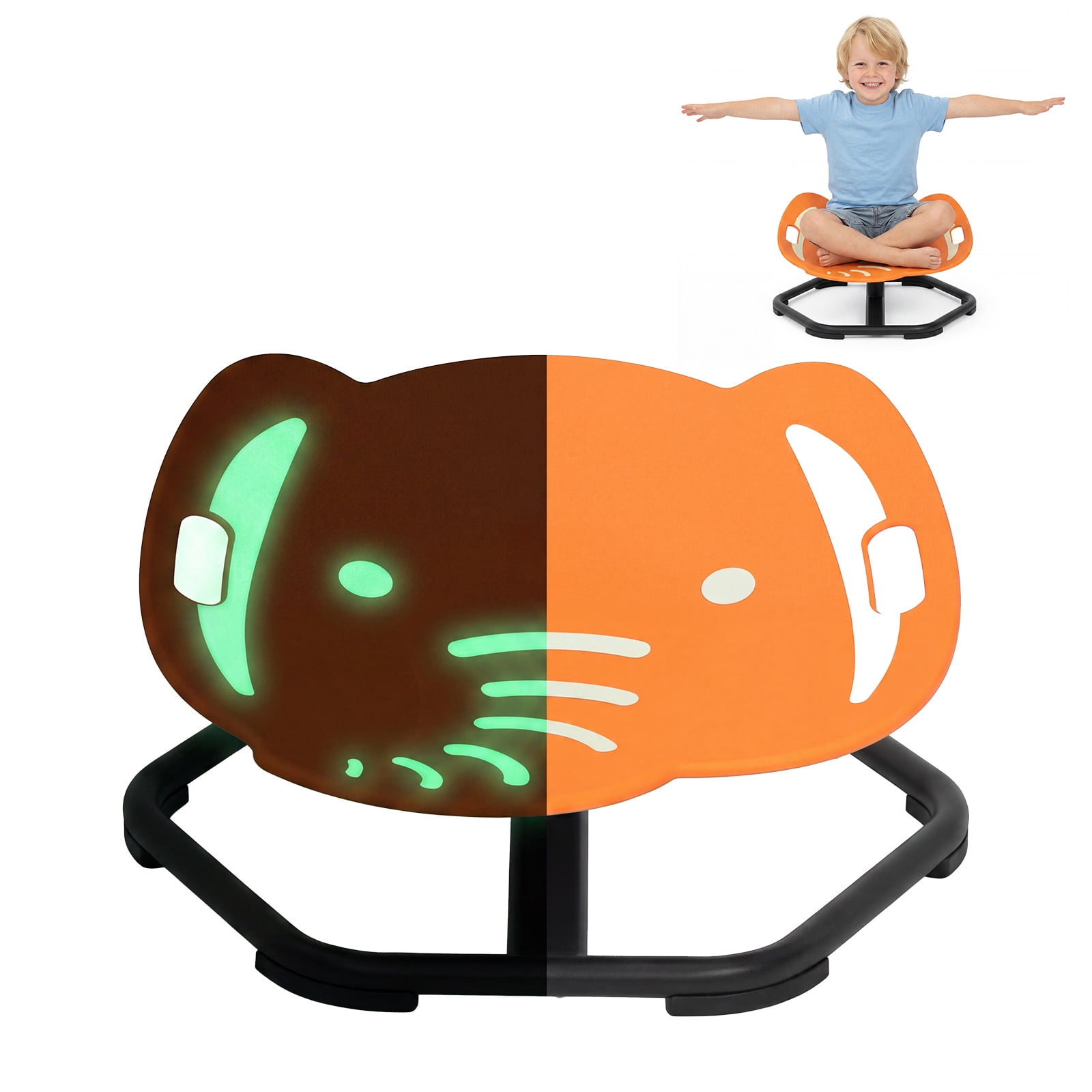 Spinning Chair for Autistic Kids,Glow-in-the-Dark Elephant Sensory ...