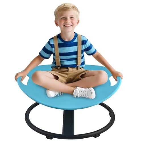 Spinning Chair for Autistic Kids, Sensory Swivel Chair with Safety ...