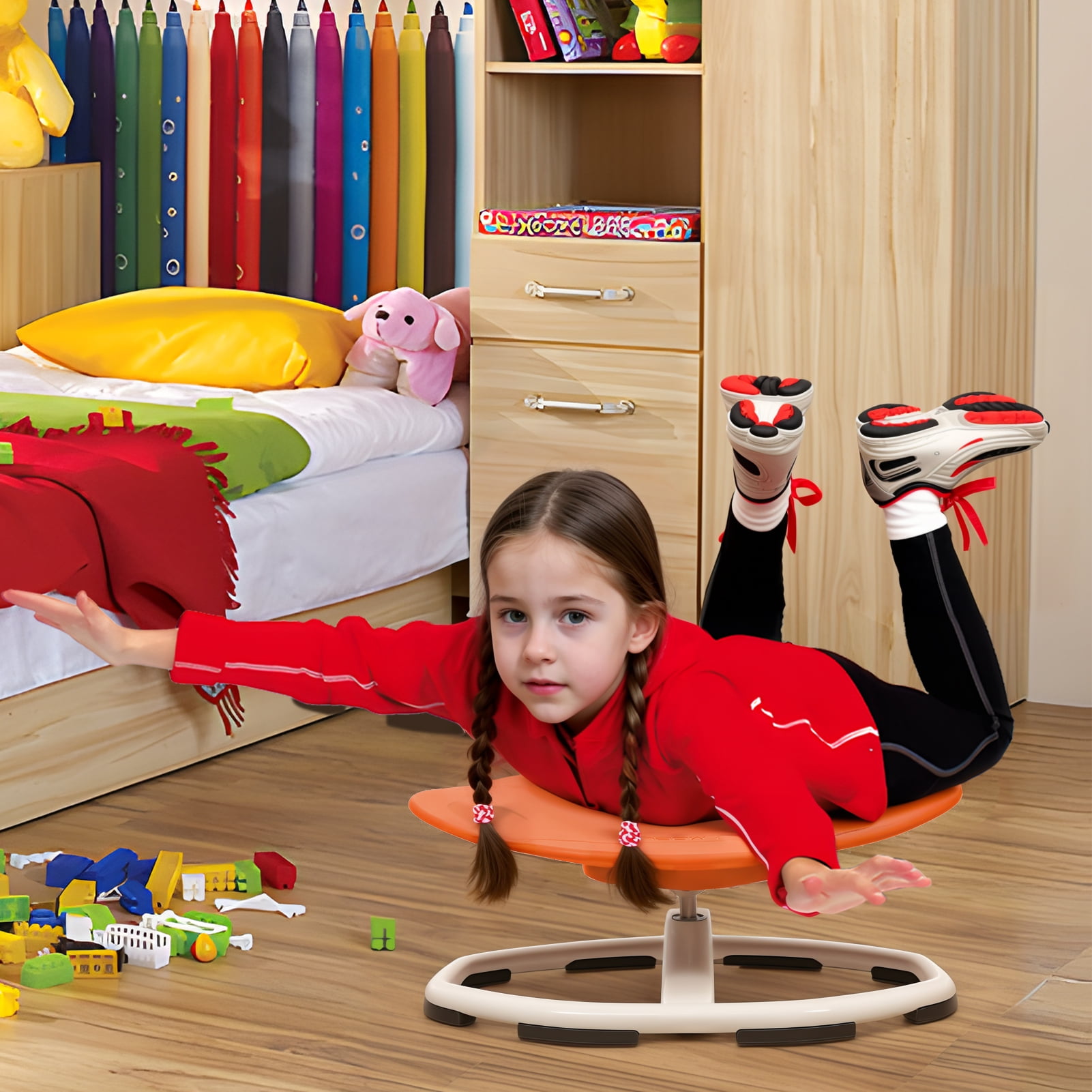 Spinning Chair, Kids Swivel Chair, Autistic Kids Sensory Swivel Chair ...