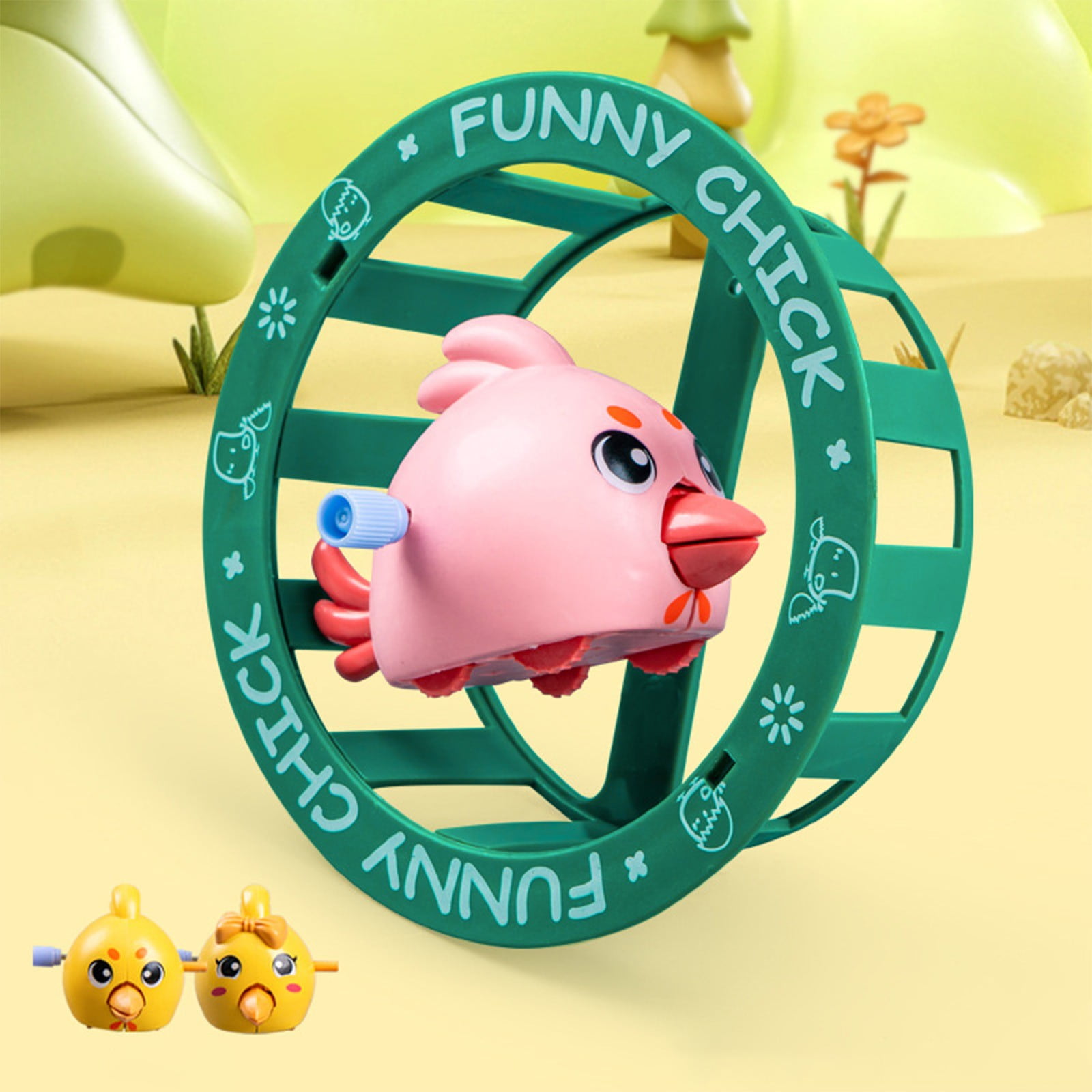 Spinning Chicken Toy, Cute Mechanical Bird, Animated Tail, Educational ...