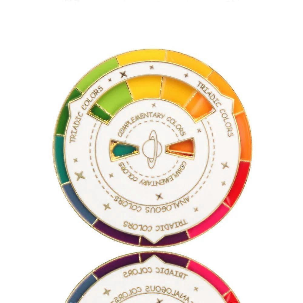 Spinning Color Compass Enamel Pin: Rotatable Palette Brooch & Color ...