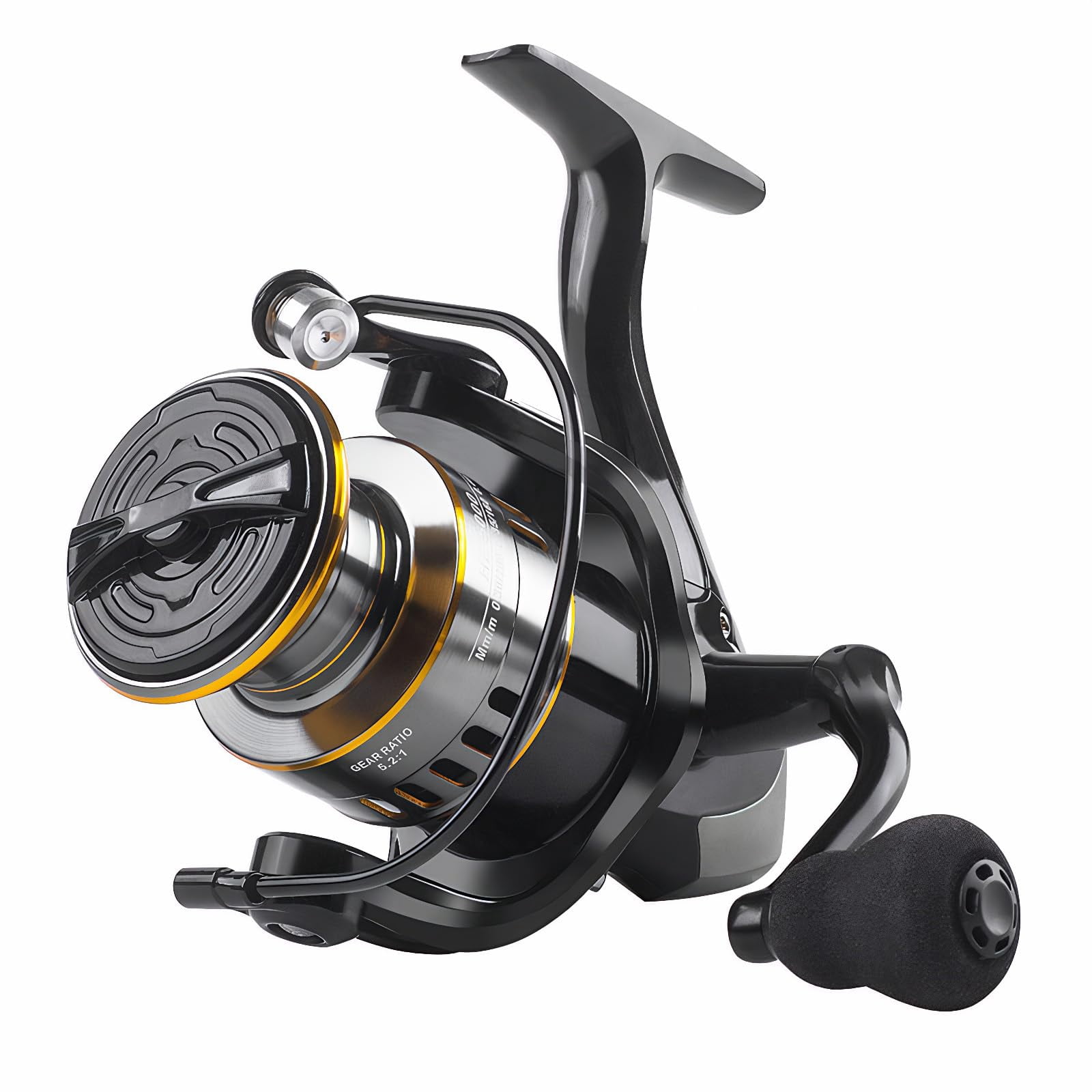 Spinning Fishing Reel 5.2:1 Gear Ratio Spinning Fishing Reel, High ...