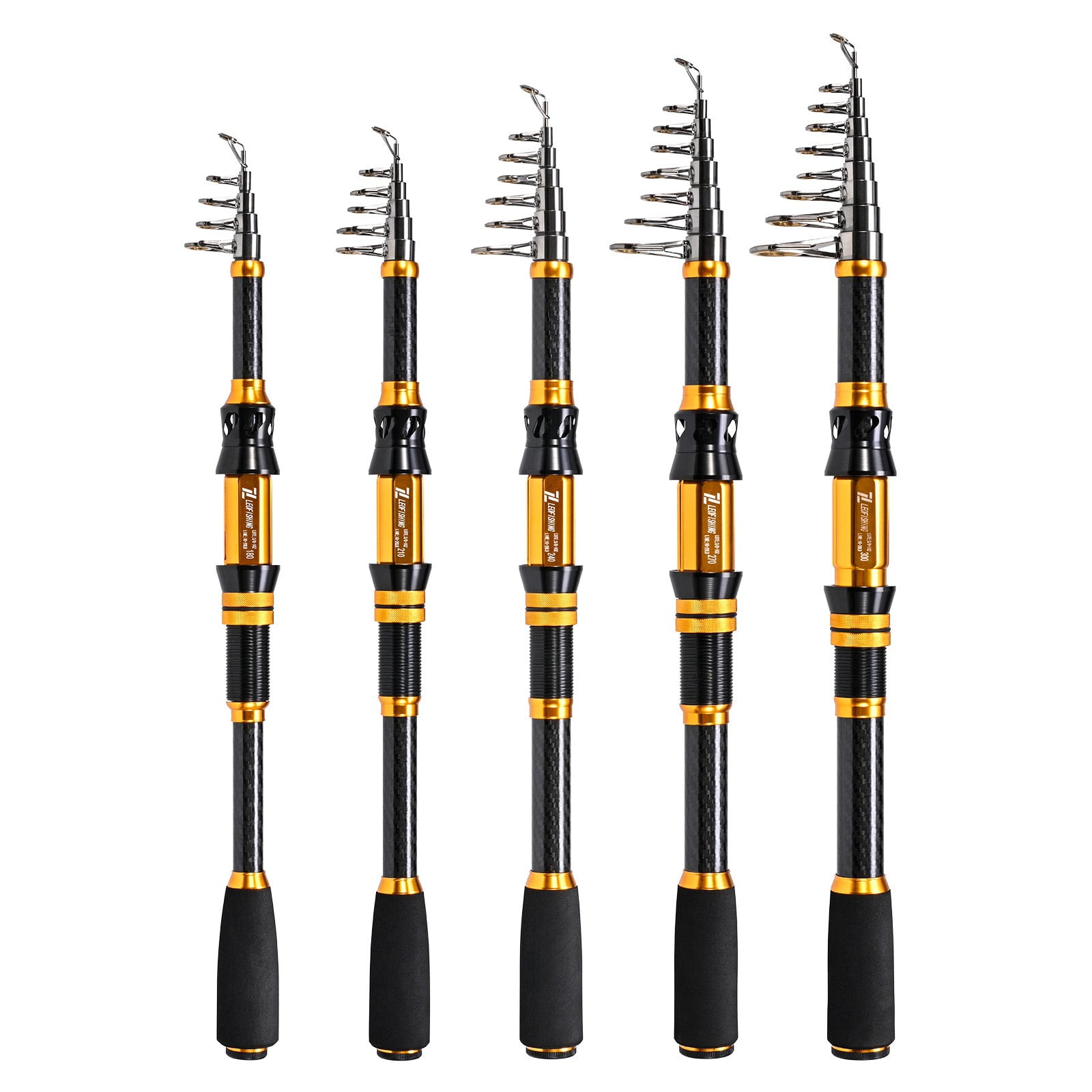 Spinning Fishing Rod Telescopic Carbon Fiber Casting Rod High Sensitive ...
