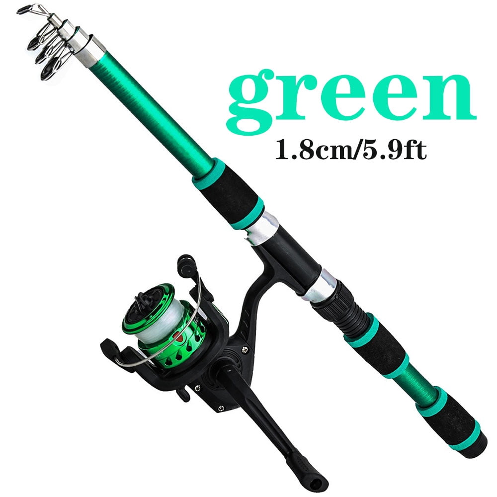 Spinning Fishing Rod Telescopic Fishing Rods Complete Set Reel ...
