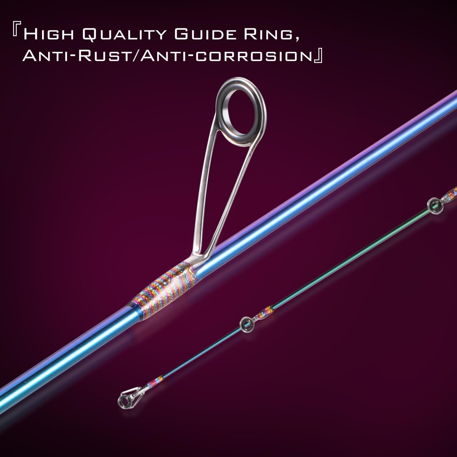 Spinning Fishing Rod and Reel Combo, 2-Piece 5-Foot 6-Inch Ultralight ...