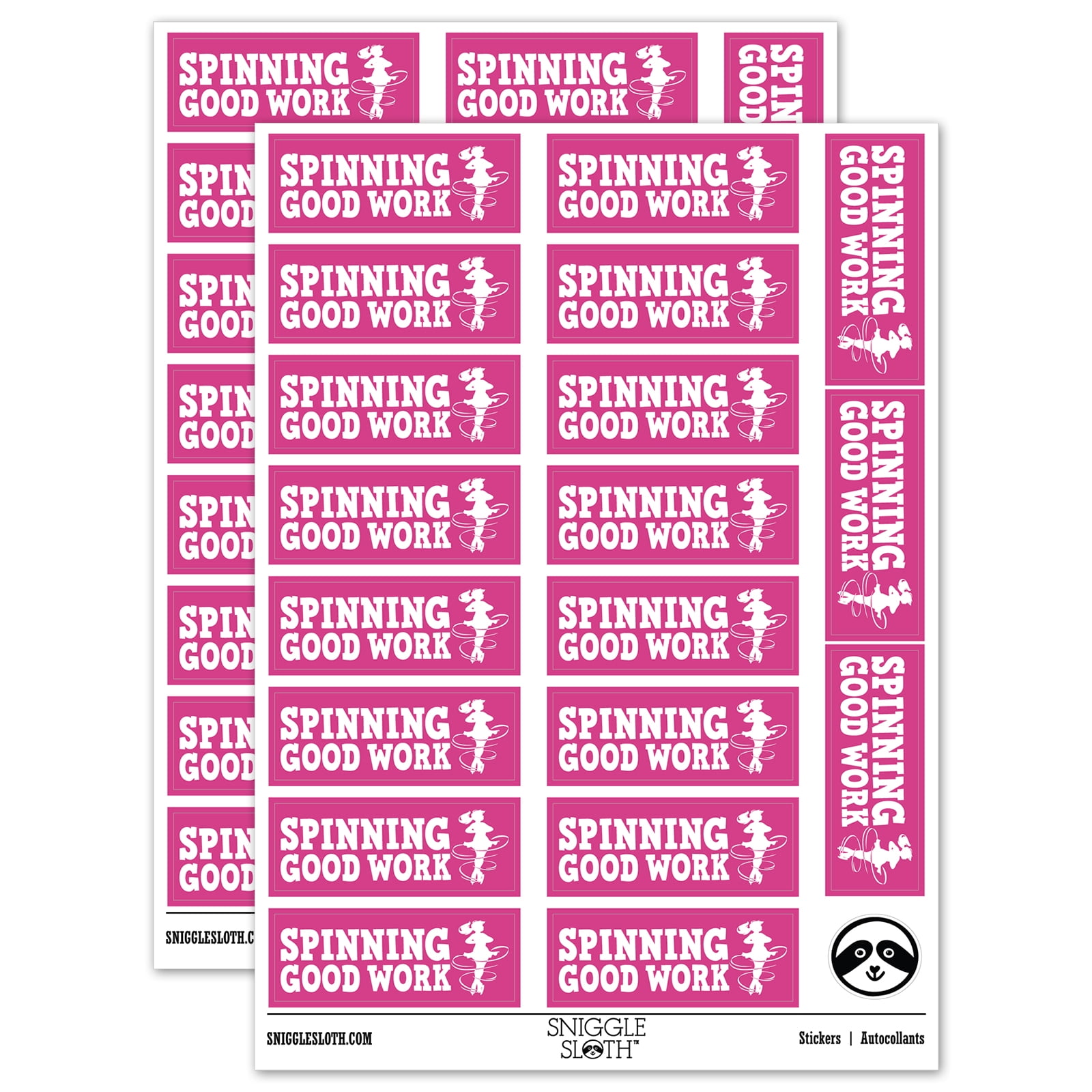 Spinning Good Work Ice Skating Teacher Student School Sticker Set - Hot ...