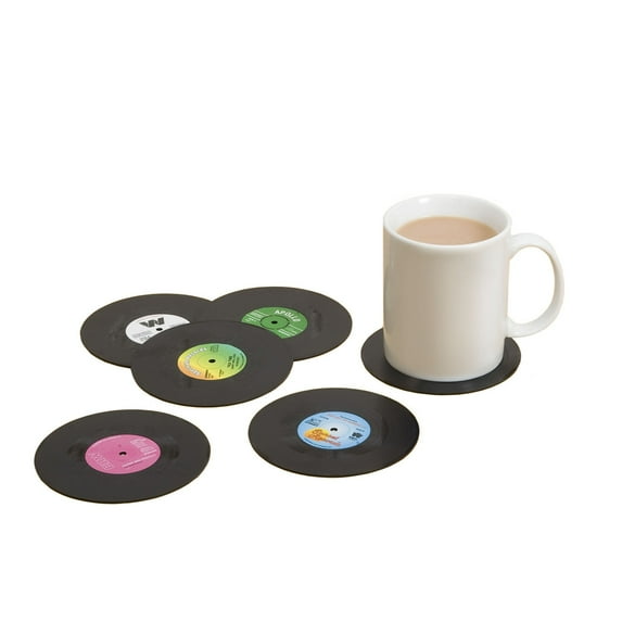 Spinning Hat Retro Vinyl Coasters - Walmart.com