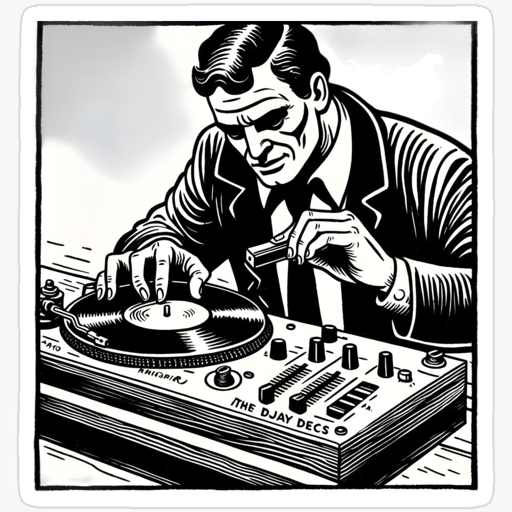 Spinning Rhythms Stickerphone Decal Water Bottle Stickers, Vinyl ...