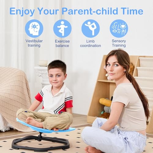 Spinning Sensory Chair, Shield Modeling Sensory Spinning Chair for Kids ...