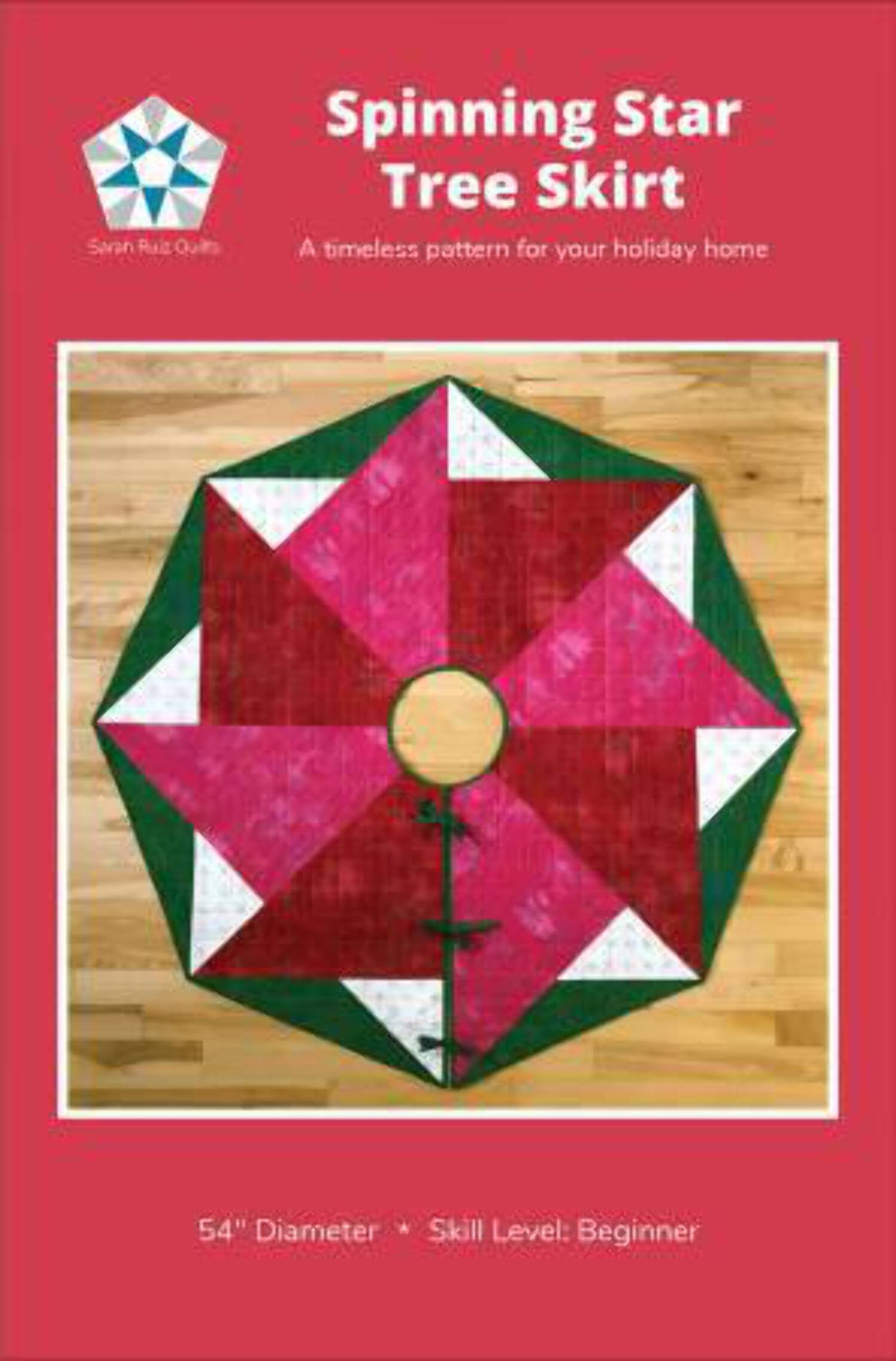 Spinning Star Quilted Tree Skirt Pattern - Walmart.com