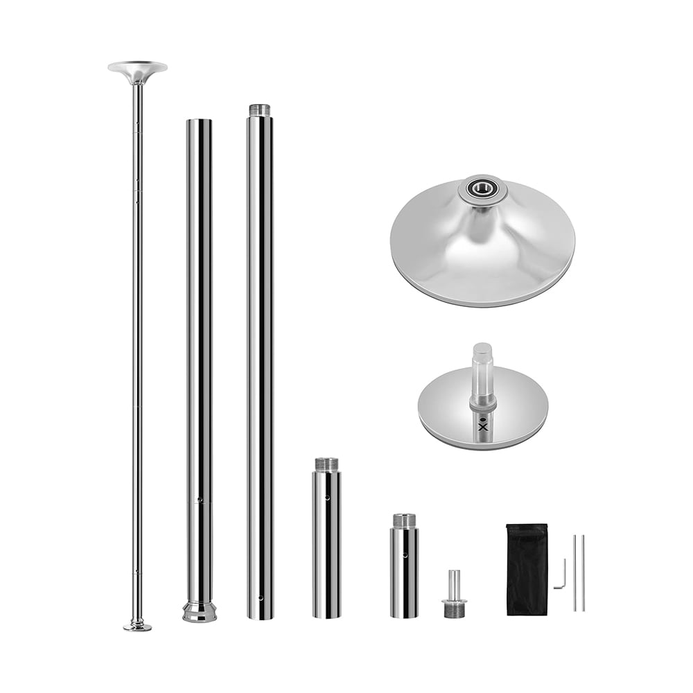 Spinning Static Dancing Pole, Portable Height-Adjustable Dance Pole ...