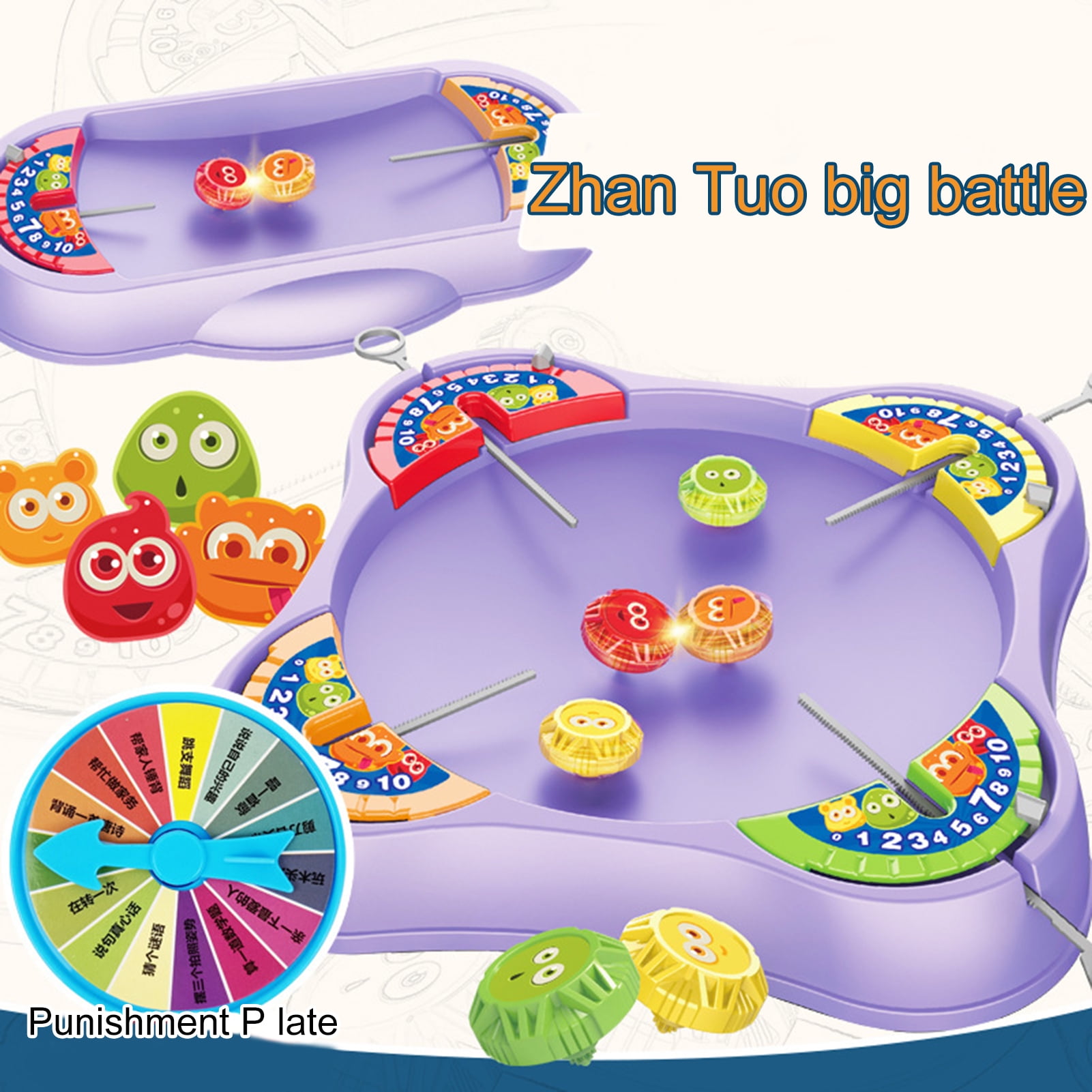 Spinning Top Smooth Wide Application Plastic Spinning Top Battle Plate ...