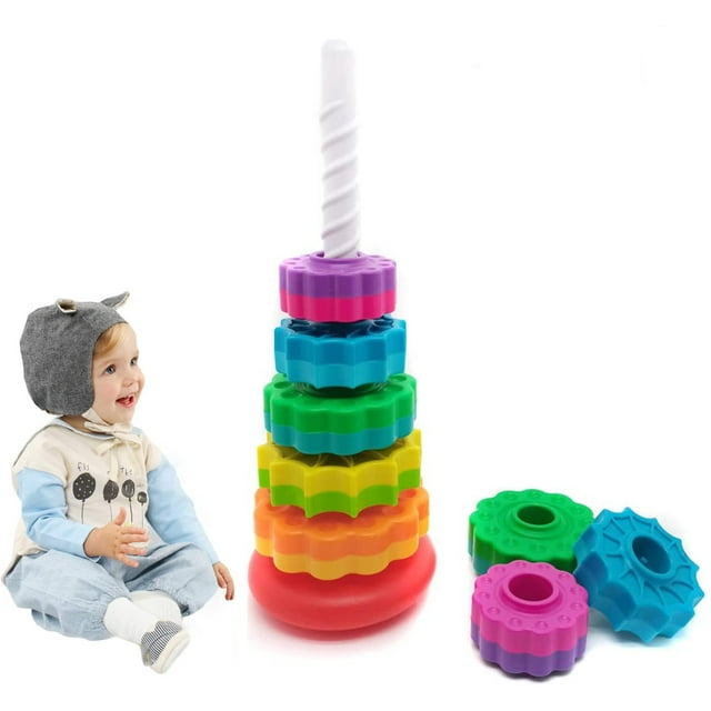 Spinning Toy - Premium Stacking Toy for Kids -Baby Stacking Toys ...