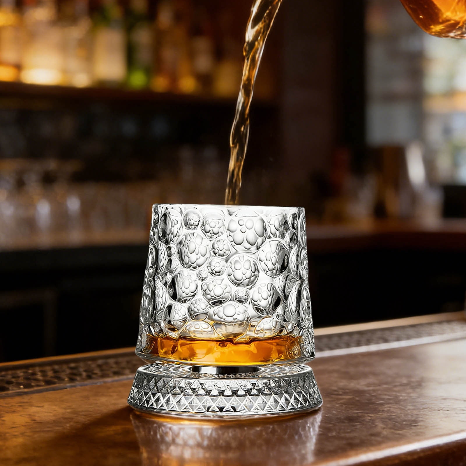 Spinning Glasses, Rotatable Old Fashioned Glassware, Bourbon//Rock ...