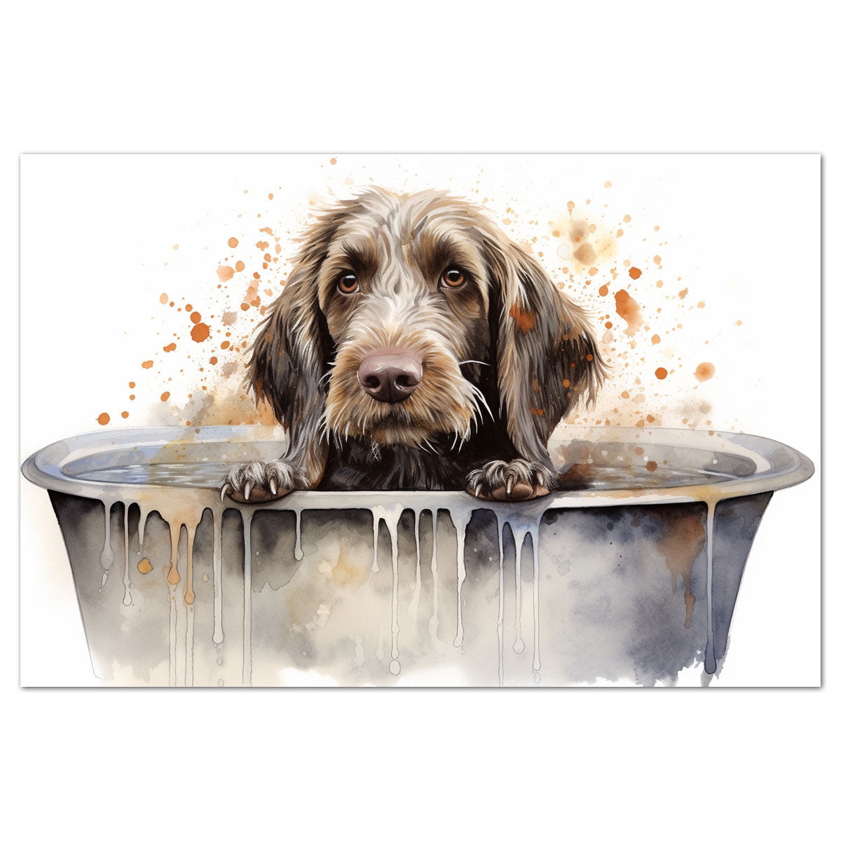 Spinone Italiano Dog Wall Art - Funny Decor for Men, Women - Gift Love ...