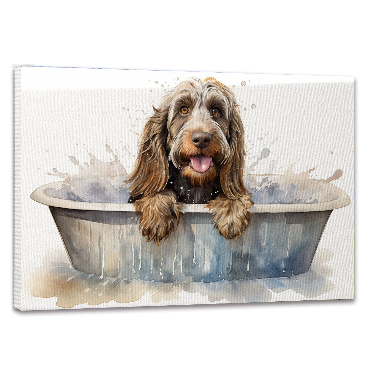 Spinone Italiano Dog Wall Art for Bathroom, Funny Animal Canvas, Canvas ...