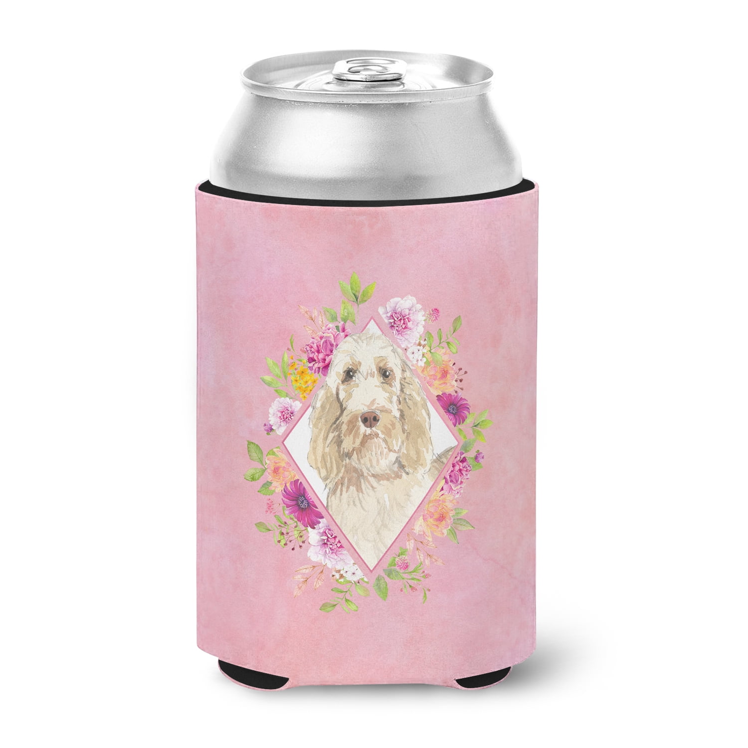 Spinone Italiano Pink Flowers Can or Bottle Hugger - Walmart.com