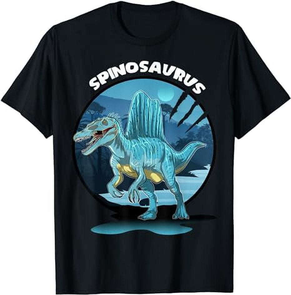 Spinosaurus Dinosaur Design With Background T-Shirt - Walmart.com