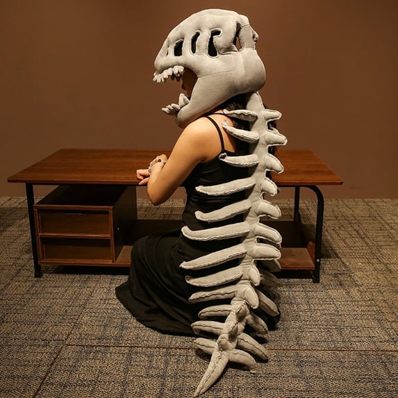 Spinosaurus Plush Costume Dinosaur 3D Skeleton Costume Set Plush Dino ...