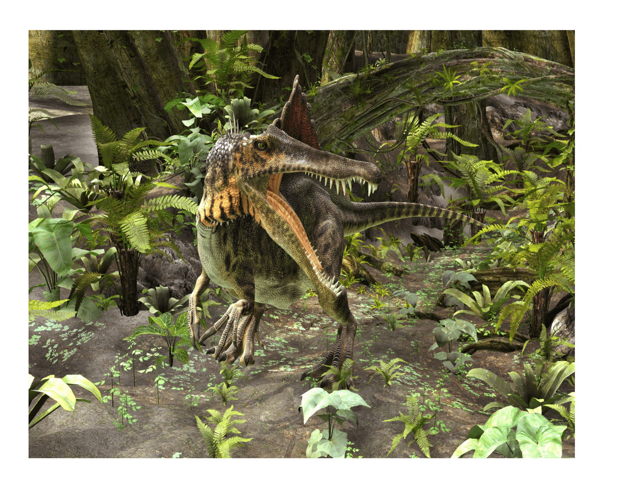 Spinosaurus dinosaur Edible Icing Image for 8 inch round cake - Walmart.com