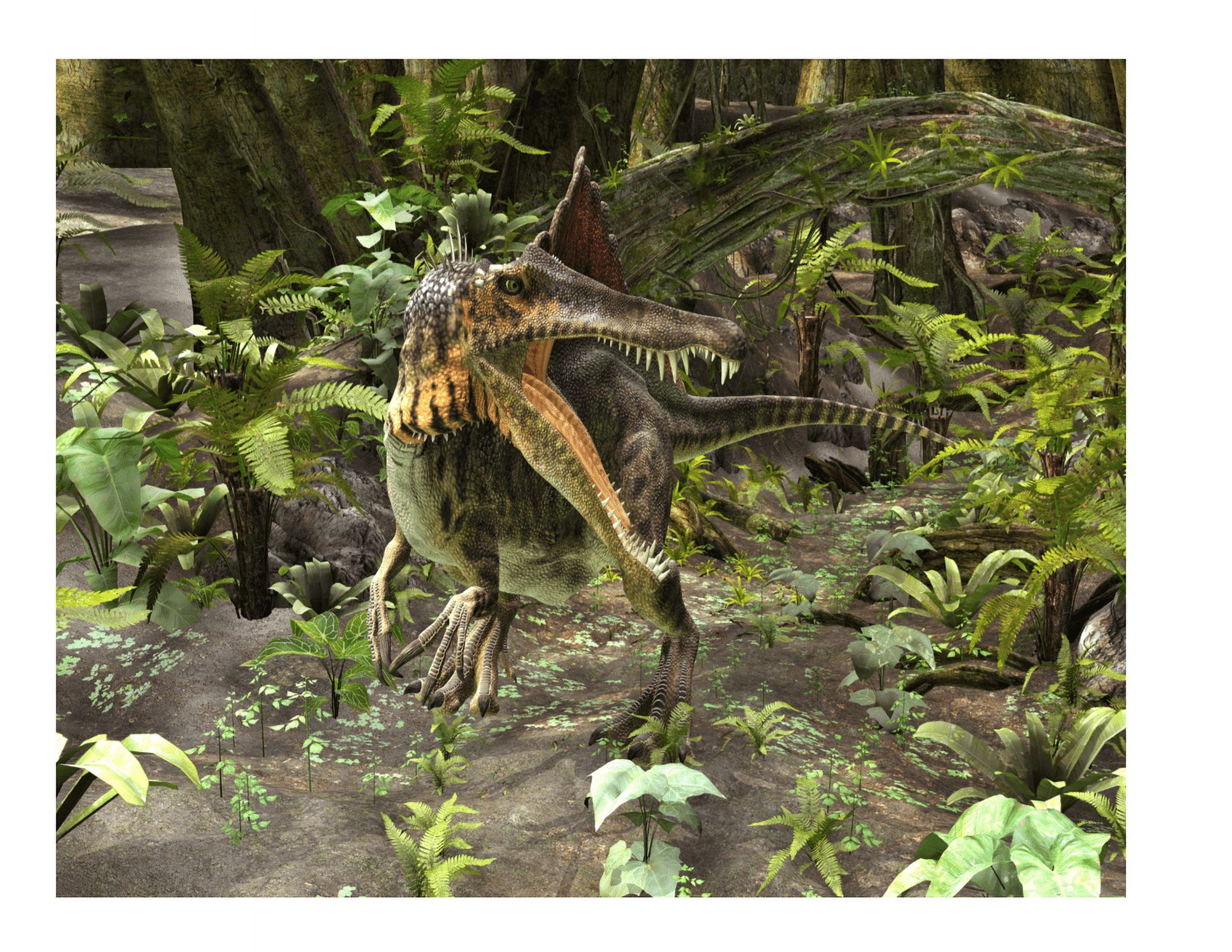 Spinosaurus dinosaur Edible Icing Image for 8 inch round cake - Walmart.com