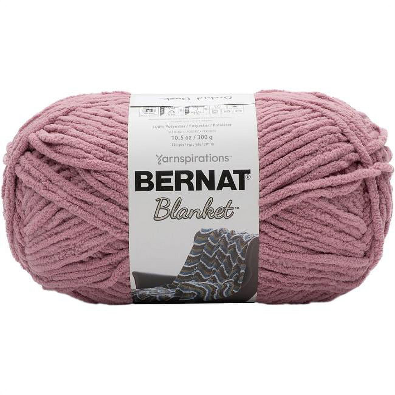 Spinrite 161110-10893 Bernat Blanket Big Ball Yarn, Orchid Dusk ...