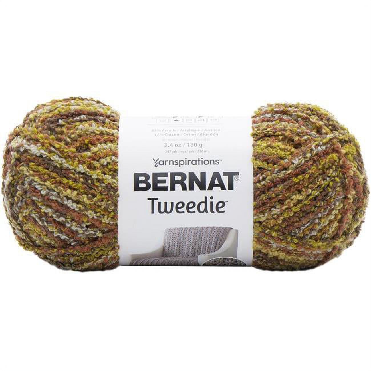 Spinrite 161402-02008 Bernat Tweedie Yarn, Red Chestnut - Walmart.com